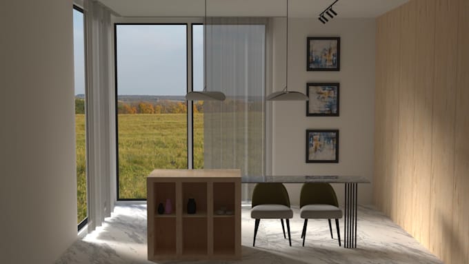 3d visualization, render, interior design by Daniilkalmykov | Fiverr