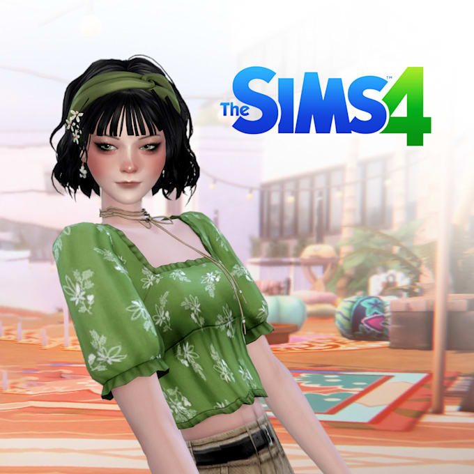 Create a character for you in sims 4, using custom content by ...