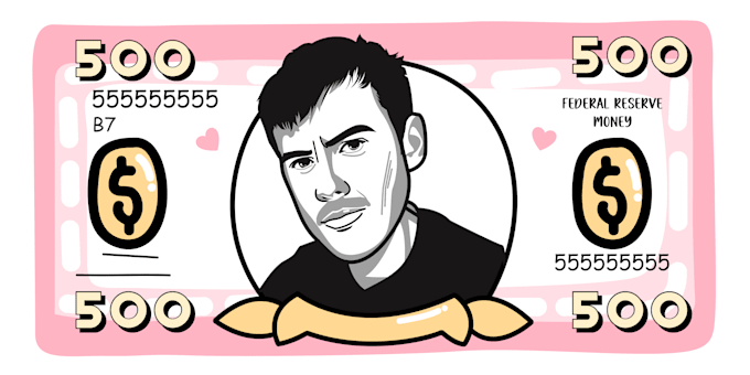 Draw your own custom vector bank note, board game currency or ticket ...