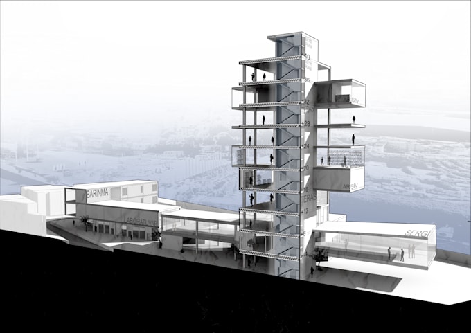 Three dimensional cross section perspective illustration by Su_sakrak ...