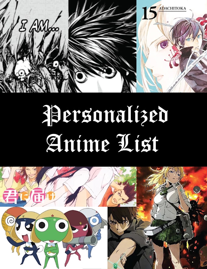 Recommend give a list of anime manga or webtoon by Sugarpig14 | Fiverr