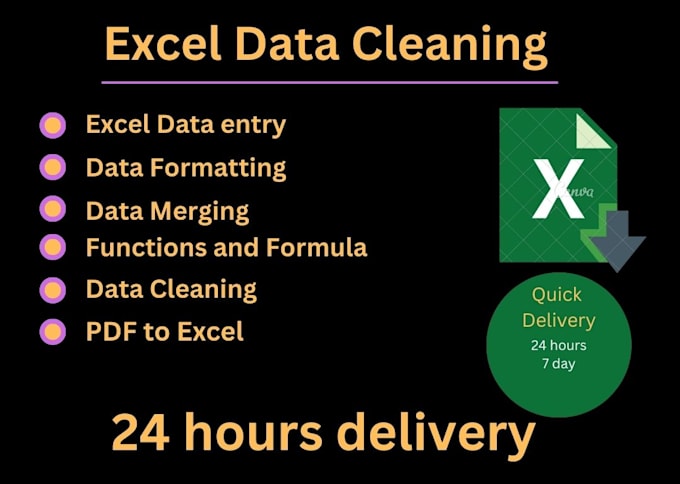 Separate, clean, and merge the data in ms excel by Abuyousof302 | Fiverr