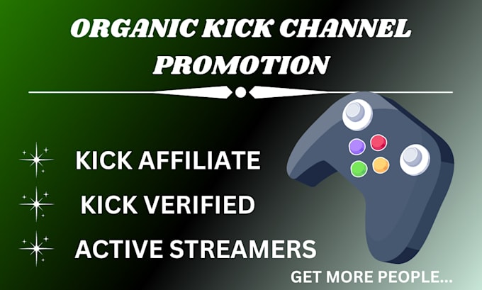 Organic kick channel promotion live viewers kick followers to your ...