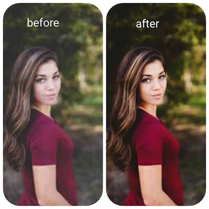 Photoshop retouching ,editing portraits ,blurry photos,enhance ...