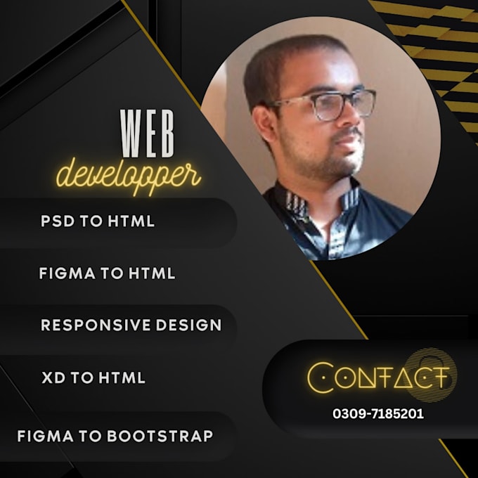 Be Your Front End Web Developer Using Html Css Javascript By Muhammadusam276 Fiverr