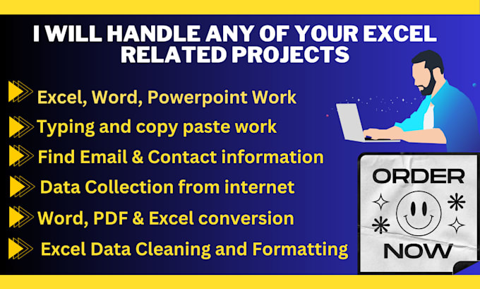 Handle any of your excel related projects by Huny01 | Fiverr