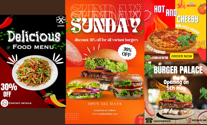 Design eye catchy restaurant menu and food menu in 4 hours by Creatives ...