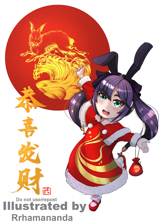 Draw your original character reference sheets by Rrhamananda | Fiverr