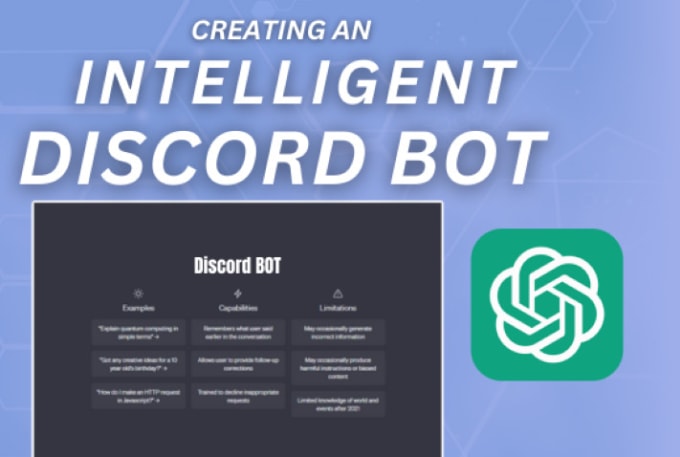 Create An Ai Based Intelligent Discord Bot Using Openai By Codewithmayo Fiverr