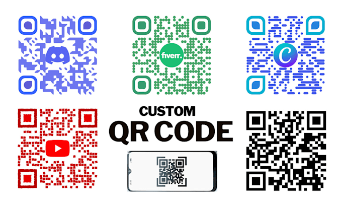 Create a custom qr code in 30 minutes by Ammar879 | Fiverr