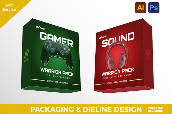 Make unique product packaging and box design by Naeemmian | Fiverr