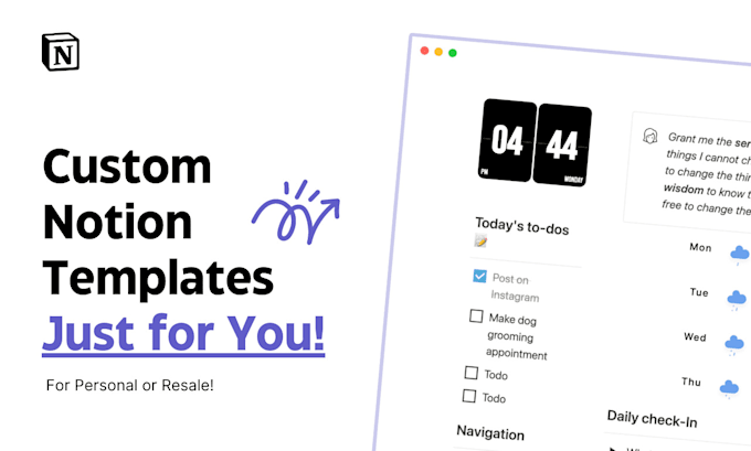 Build A Personalized And Aesthetic Notion Template By Assadesign Fiverr
