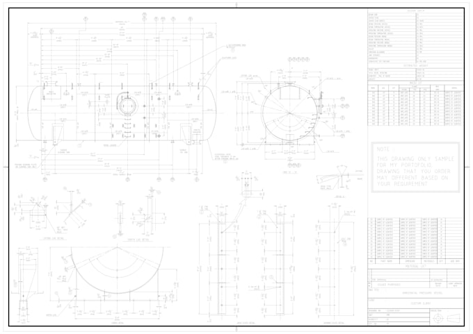 Do mechanical design for technical and fabrication drawing by Aldiotech ...