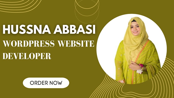 Design responsive wordpress portfolio website by Hussna_abbasi | Fiverr