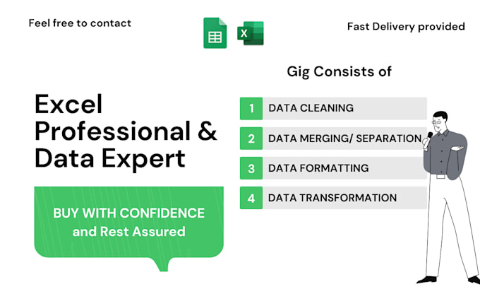 Clean, transform, organize data using excel by Jayeshh25 | Fiverr