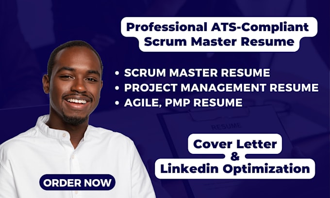 Write ats compliant scrum master,agile,project management,product owner ...