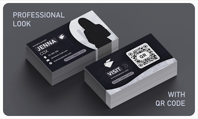 Design colorful business card with a qr code by Digital_mac1 | Fiverr
