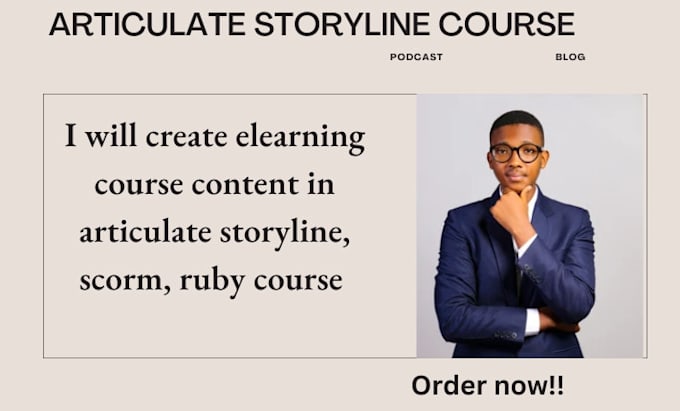 Create Elearning Course Content In Articulate Storyline Scorm Ruby Course By Properdia1 Fiverr