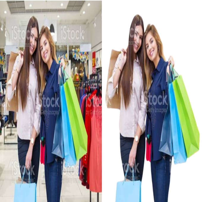 Cut out background removal clipping path with white and transparent by ...
