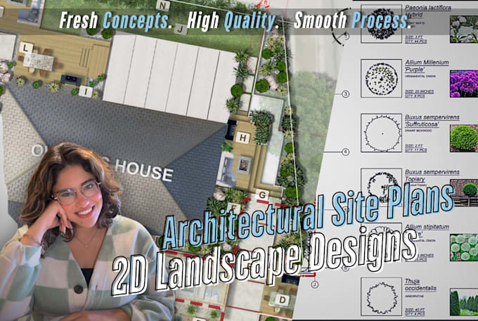 Design 2d landscape drawings, hardscape site plans or cad for permits ...