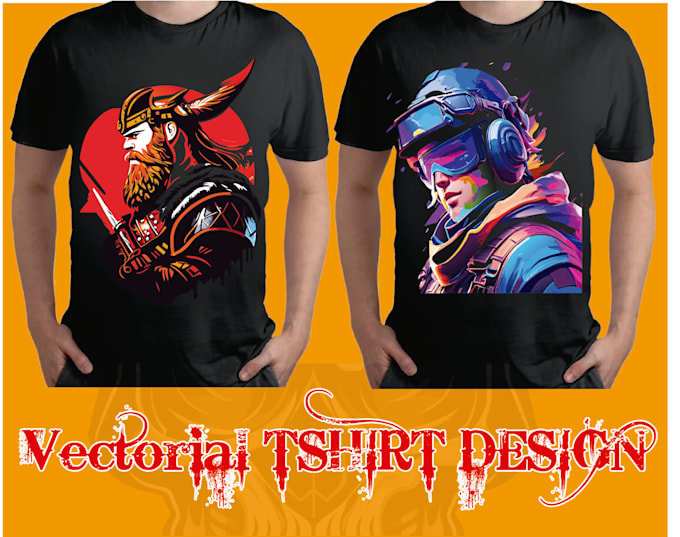 Make awesome vectorial t shirt design using art ai by Flexoimagen | Fiverr