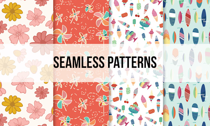 Create spunky seamless vector patterns for your products by ...