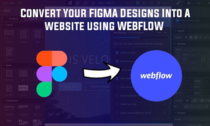 Build a professional website on weblow, convert figma design to webflow ...