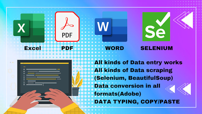 Do data entry, data conversions, data scraping by Manitejag | Fiverr Do data entry, data conversions, data scraping by Manitejag | Fiverr