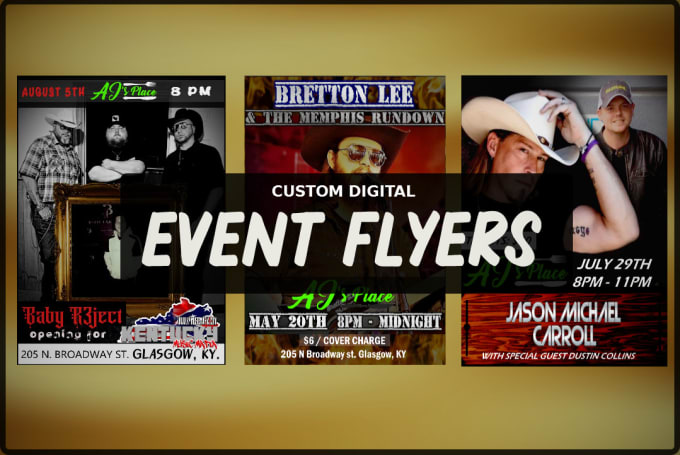 Design your event flyer perfect for concerts etc by Natehawkins | Fiverr