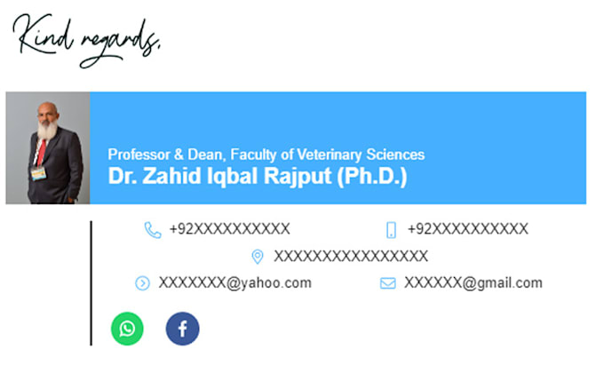 Create clickable html email signatures, responsive email signature, signature by Raoali0300 | Fiverr