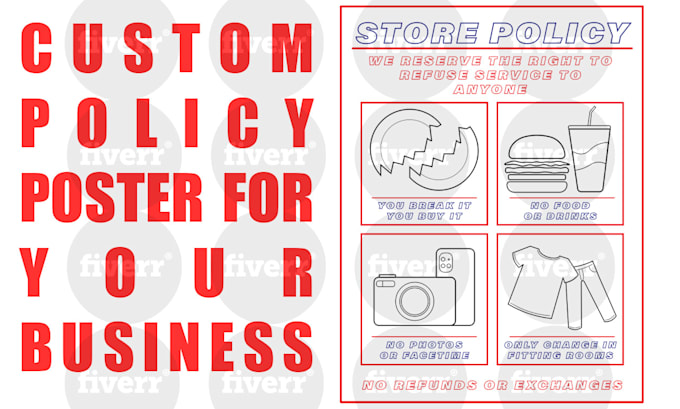 Make a policy poster or flyer by Shivamvig663 | Fiverr