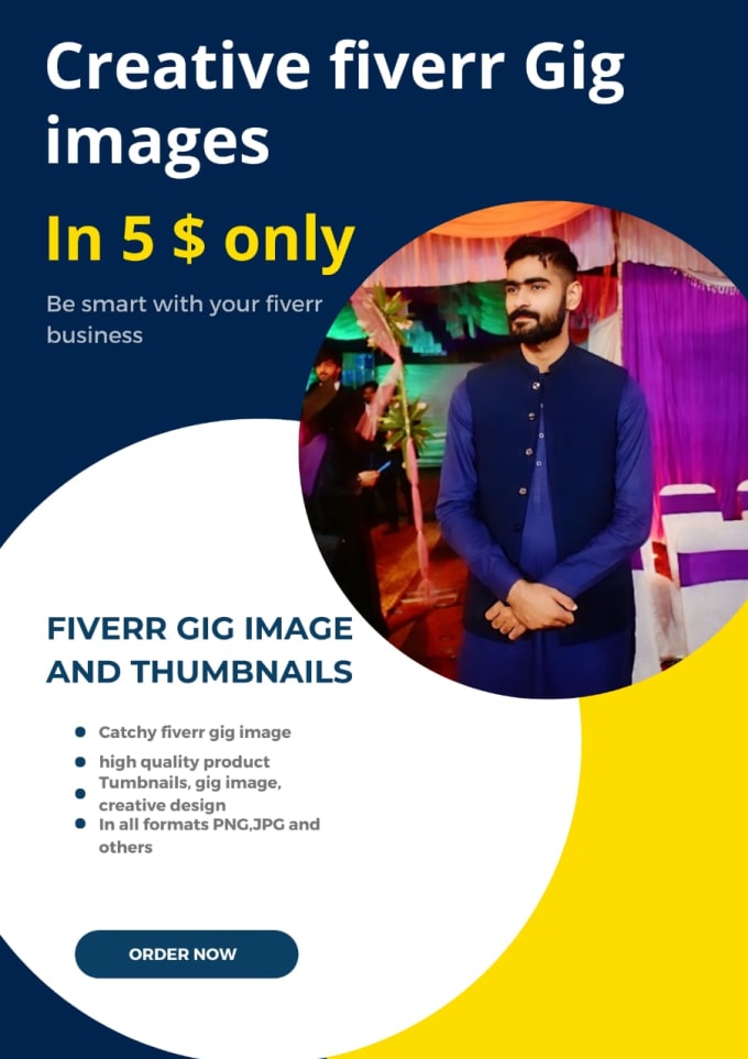 Design creative, catchy fiverr gig thumbnail, gig images picture in 24 hour by Haris_engineer ...