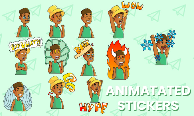 Draw and animate custom telegram and 2g game stickers by Rounakdraws ...