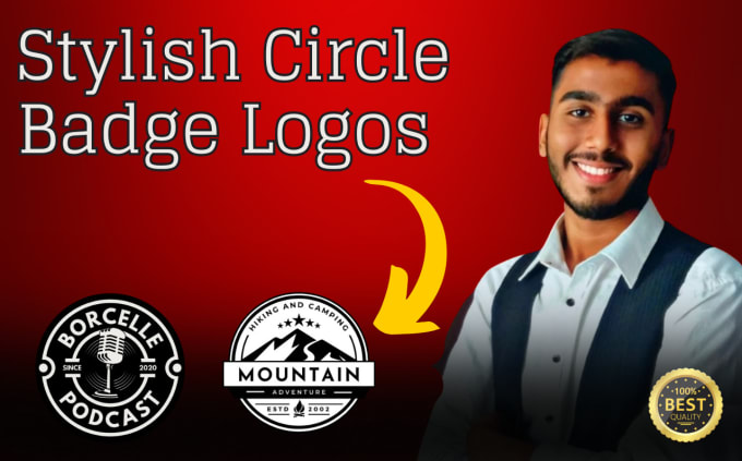 Design stylish circle badge logo by Nabeelimran264 | Fiverr
