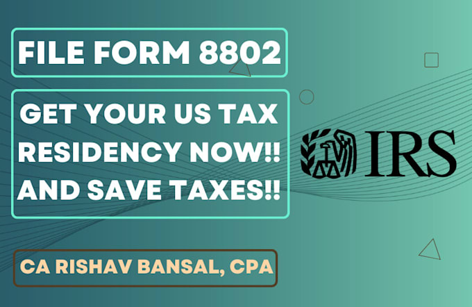 File form 8802 for us tax residency certificate form 6166tax by ...