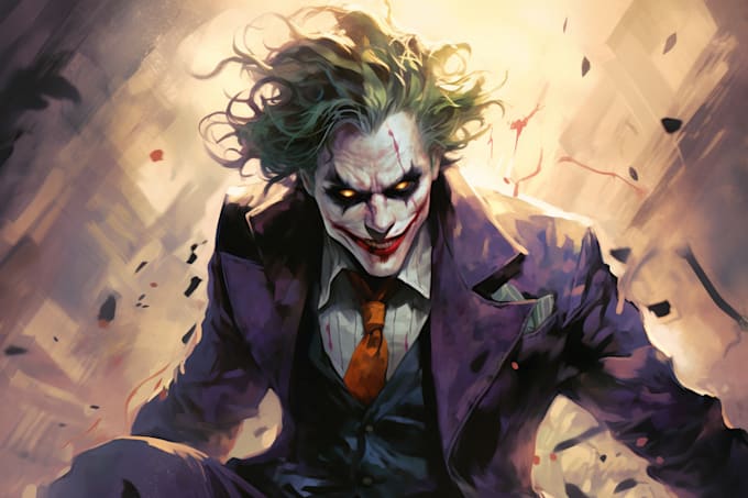 Design amazing action illustrations of popular characters with ...