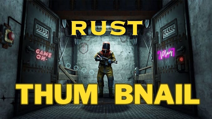 Create eye catchy rust thumbnail for your youtube channel by Raza_rafiq ...