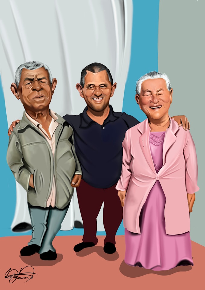 Draw funny caricatures and general illustrations by Ricaricatura | Fiverr