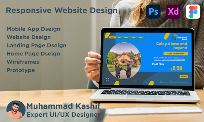 Do website ui design, dashboard, mobile app ui ux design by Muhammadkash614 | Fiverr