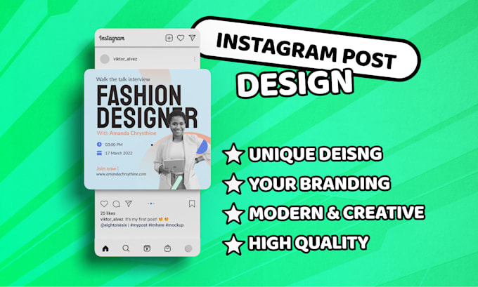 Design professional instagram posts for your business by Faraji2000 ...