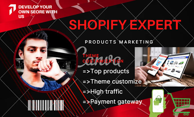 Create develop your shopify store development by Idrees36 | Fiverr