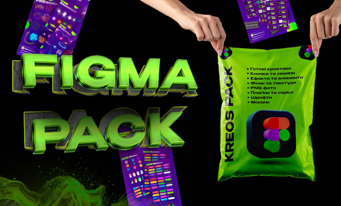 Design graphic pack for figma by Instasniper | Fiverr