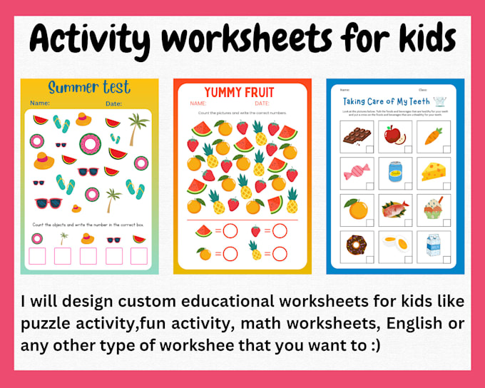Create custom math worksheets, question, activity worksheets by Ishu ...