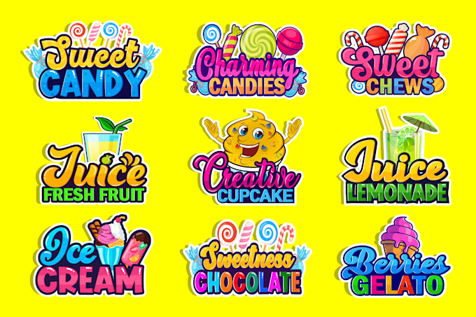 Design candy, chocolate, bakery, sweets, ice cream, restaurant, food ...