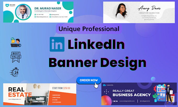 Create unique professional linkedin banner, cover by Canvalabs | Fiverr