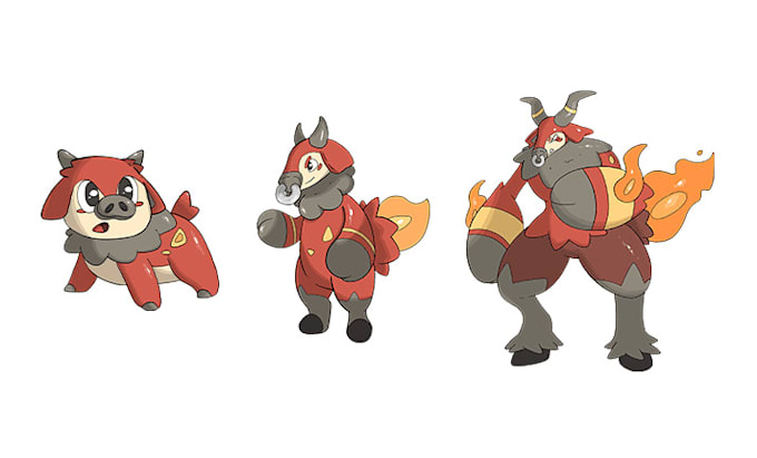 Draw new pokemon of fakemon by Fedz_art | Fiverr