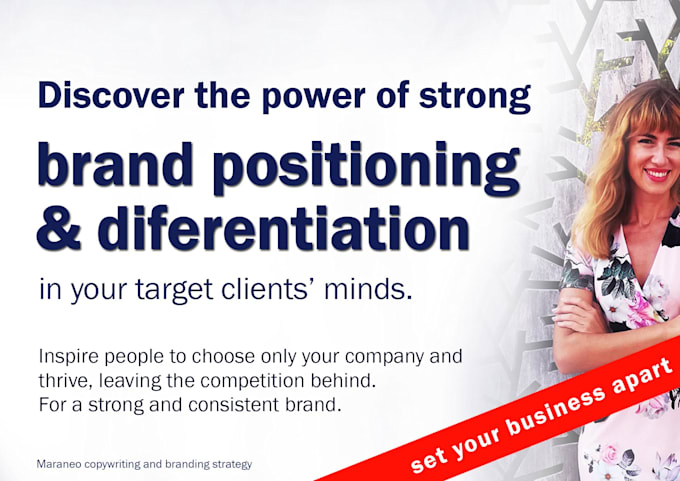 Create strong brand positioning, differentiation in your target ...