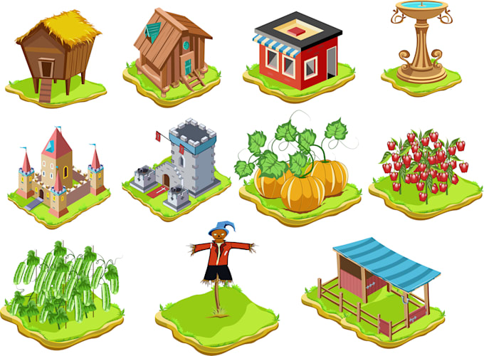 Create 2d game art illustration, game assets for you by Hridoykamrul ...