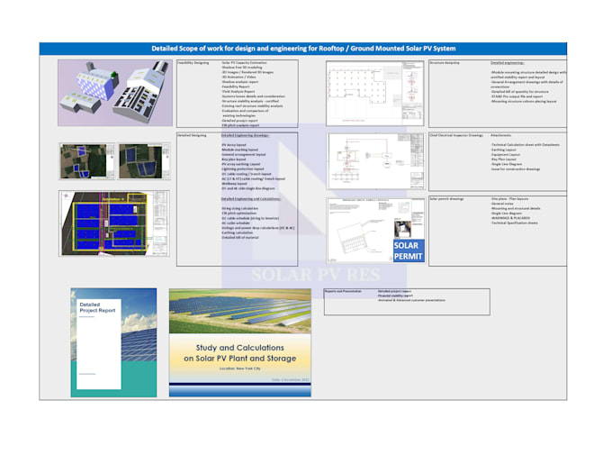 Design solar system and provide sld, layout, earthing, 3d by Pv_solar ...