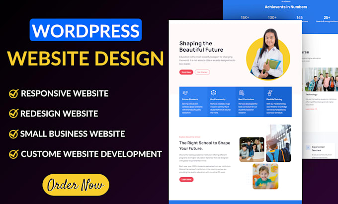 Design or redesign wordpress website, elementor website by Teamvijay | Fiverr